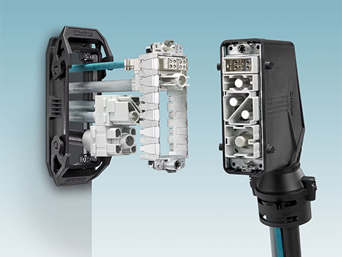 Heavycon power contact insert modules for high-current applications