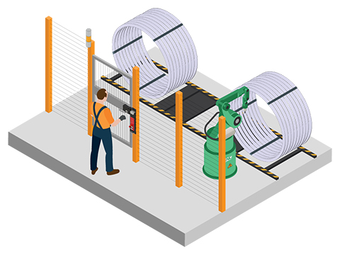Interlocking solutions for access control in robot applications